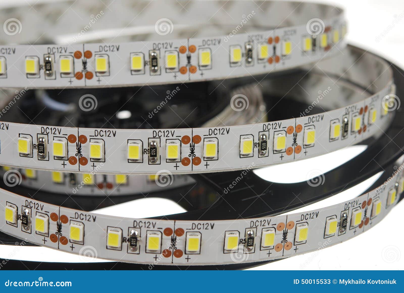 Led stripe stock image. Image of electronics, efficiency - 50015533
