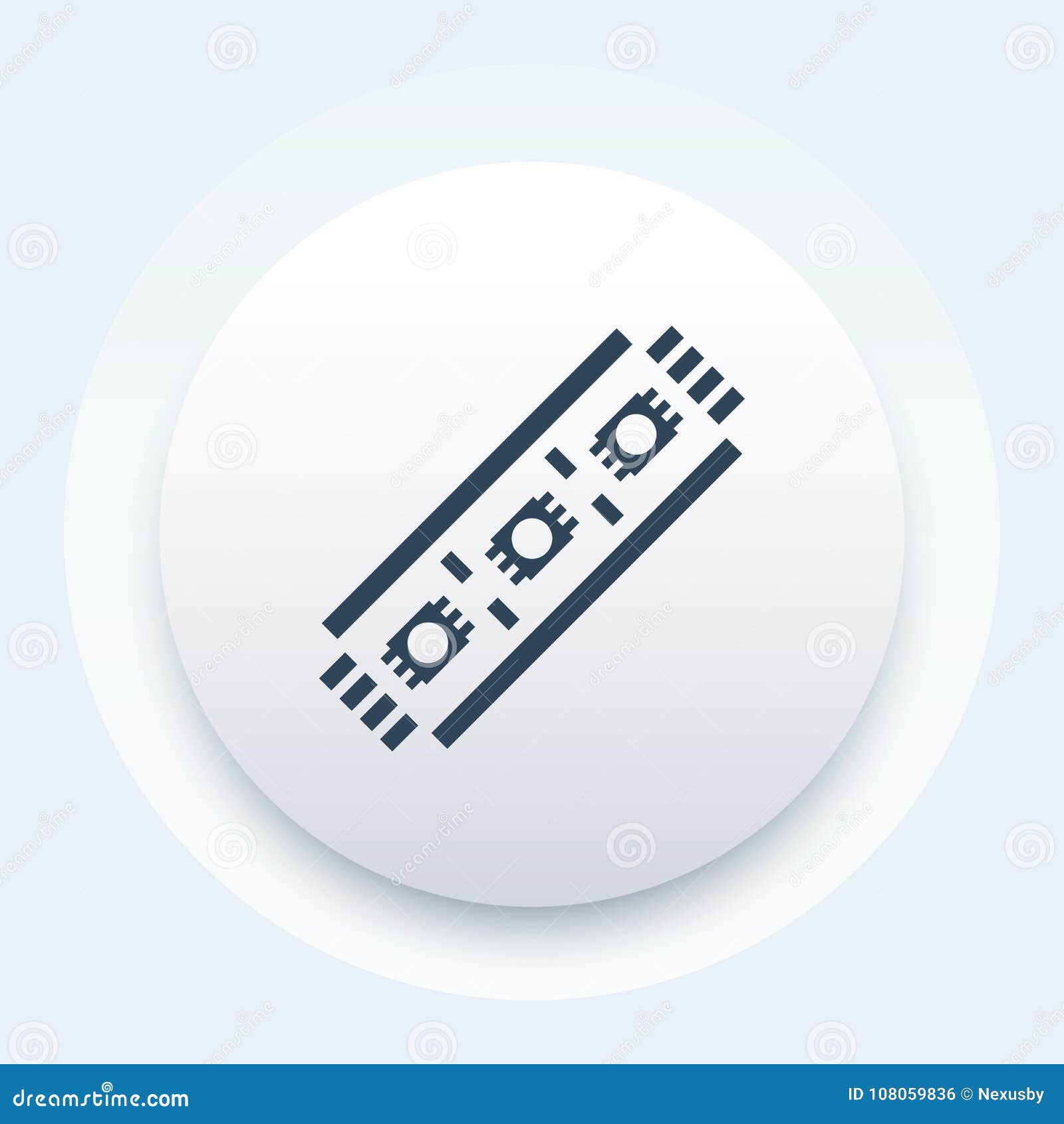 LED stripe vector icon stock vector. Illustration of luminosity - 108059836