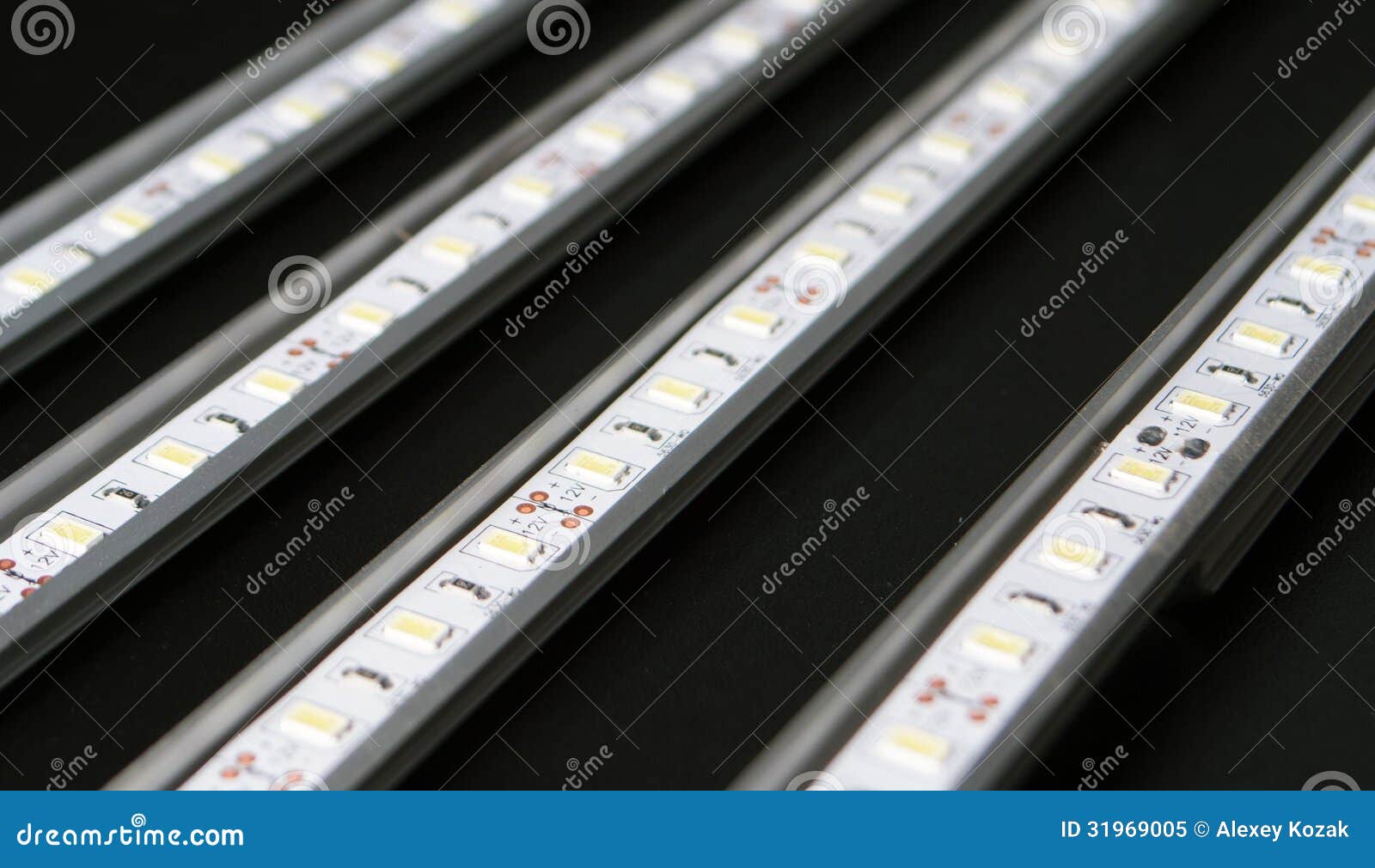 Led Stripes on Black Background Stock Image - Image of bright ...