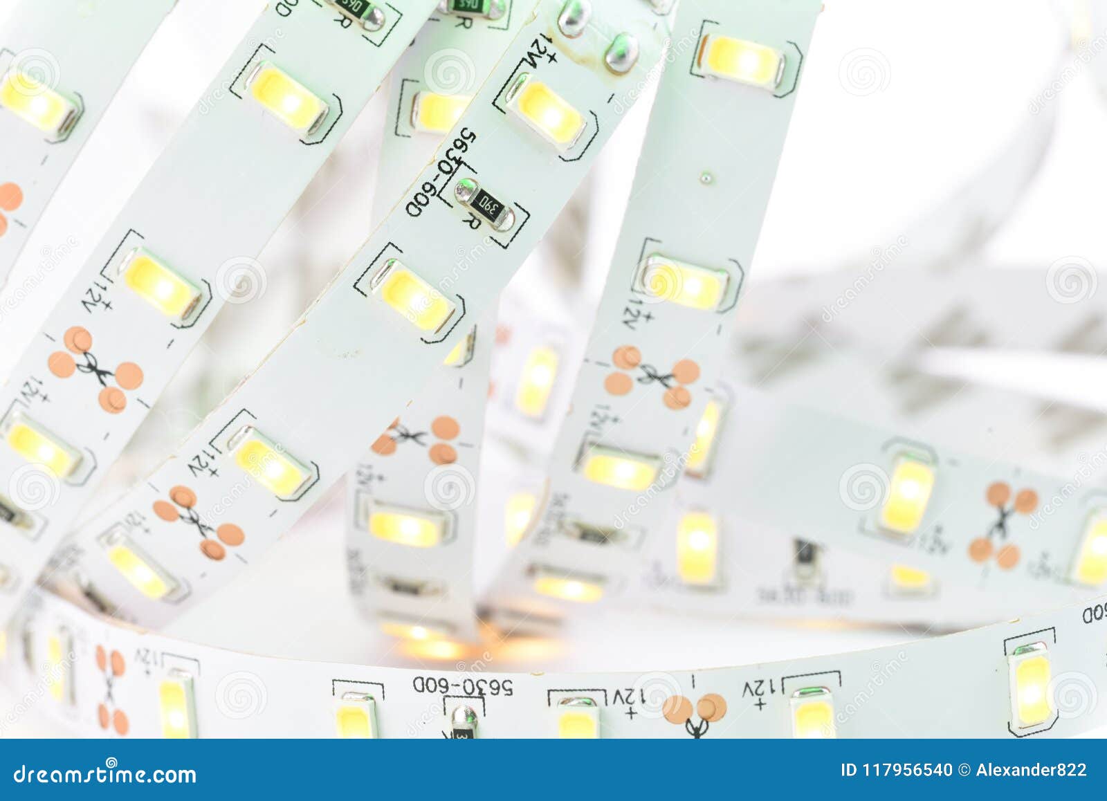LED Stripes, Warm Light, Lighting Stock Photo - Image of resistors ...