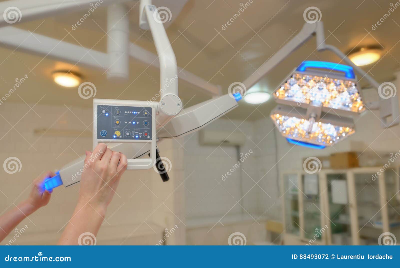 LED surgical lights system stock photo. Image of assistance - 88493072