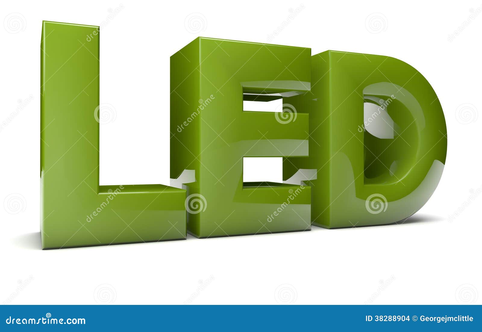 Led text stock illustration. Illustration of shelf, angle - 38288904