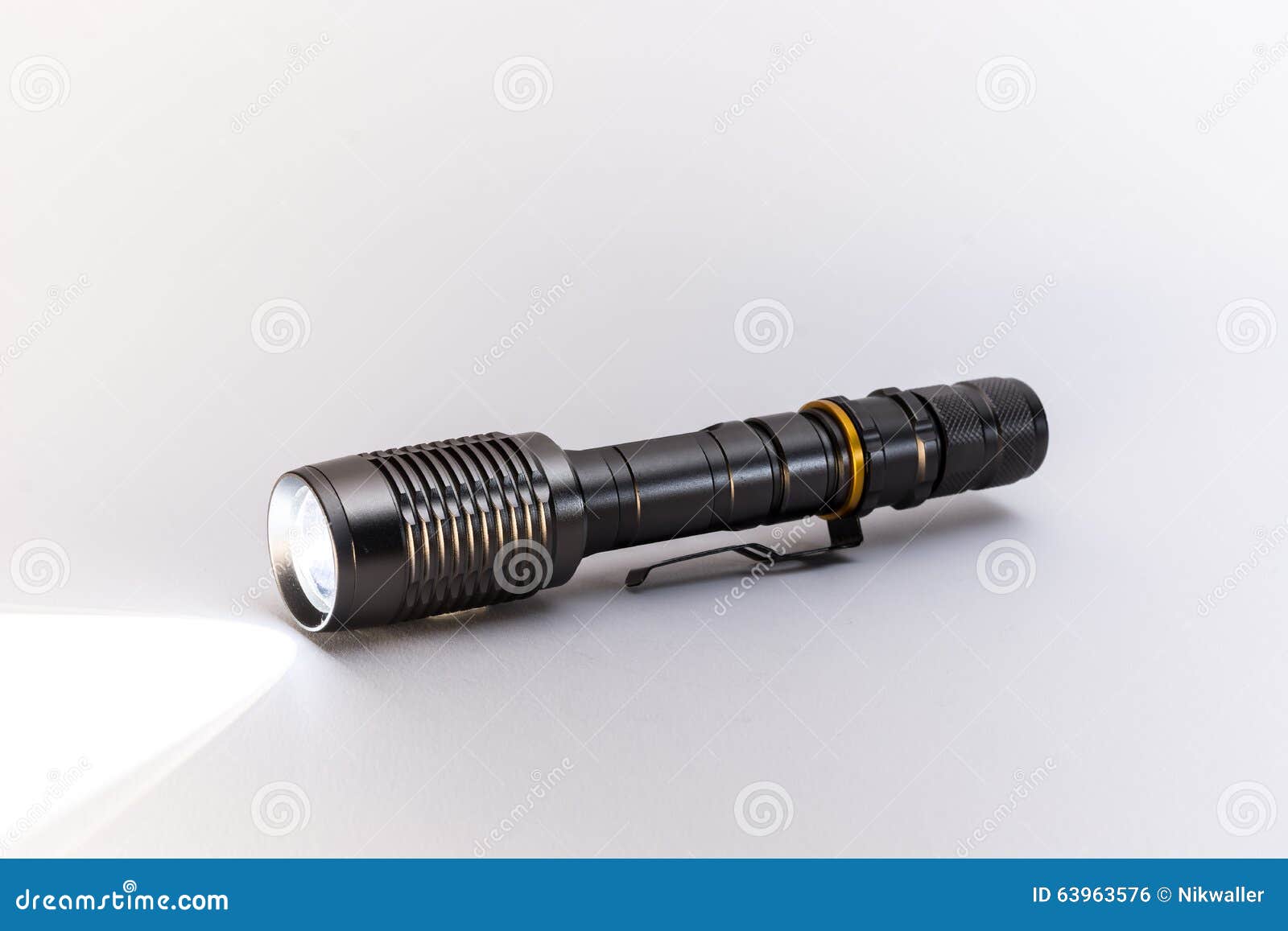 LED Torch light, on white. stock photo. Image of lantern - 63963576