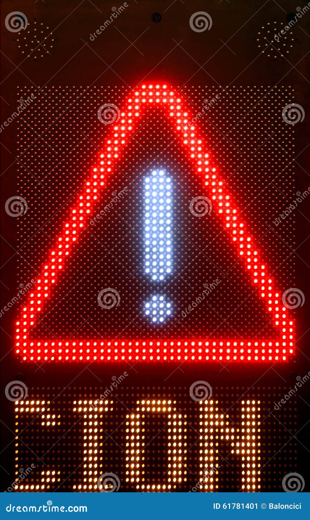 LED Traffic Sign stock image. Image of signal, signs - 61781401
