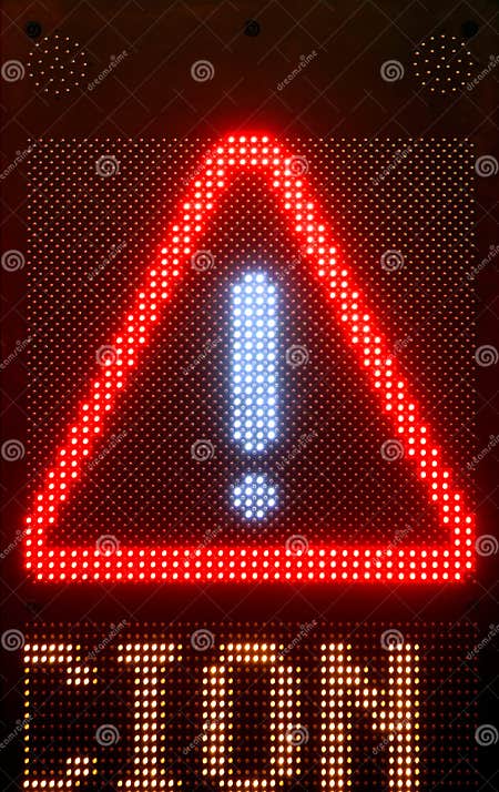 LED Traffic Sign stock image. Image of signal, signs - 61781401