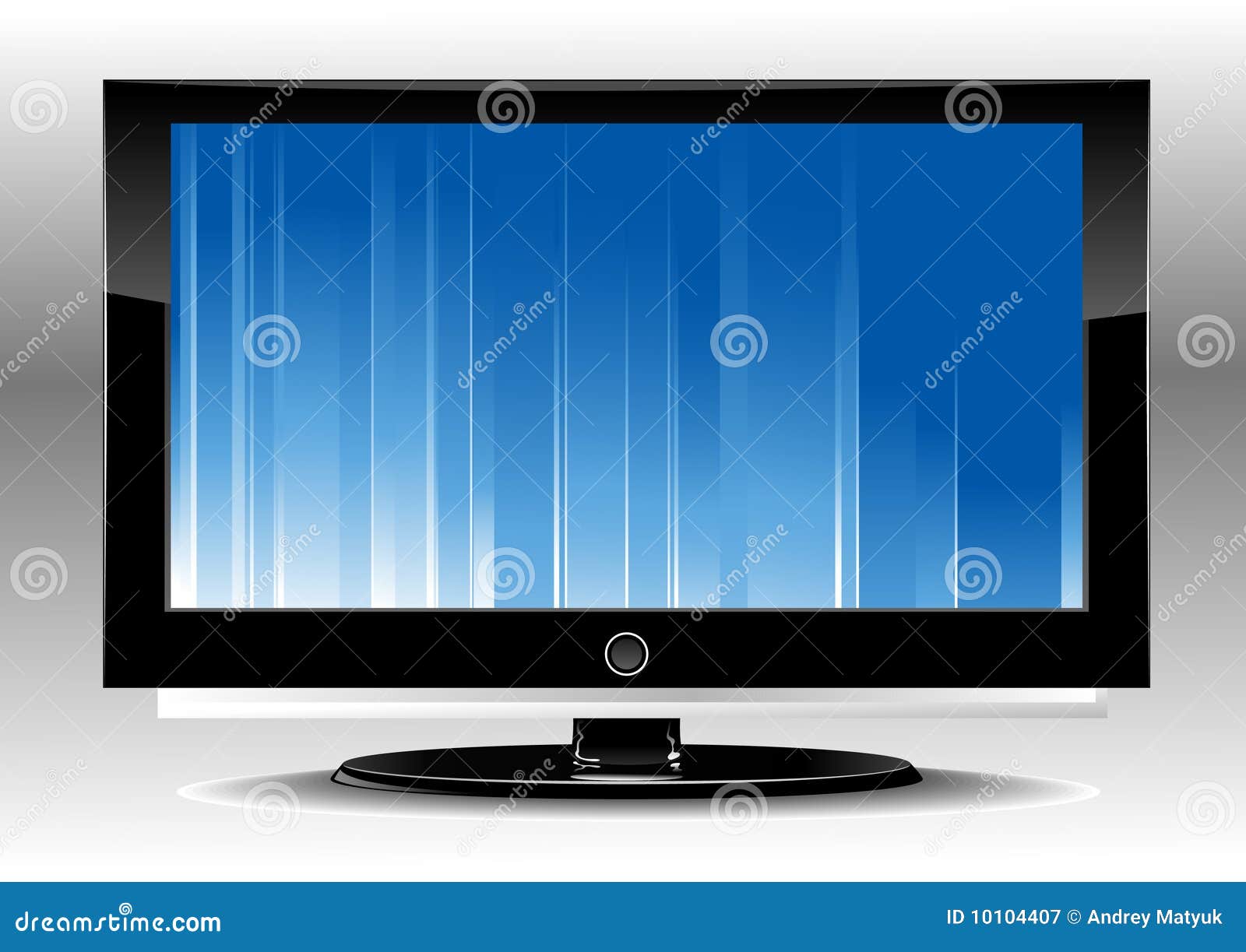 LED TV stock vector. Illustration of monitor, luxury - 10104407