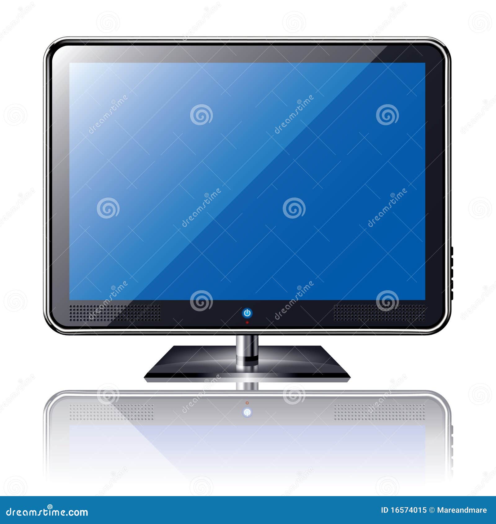 LED TV stock vector. Illustration of crystal, elegance - 16574015