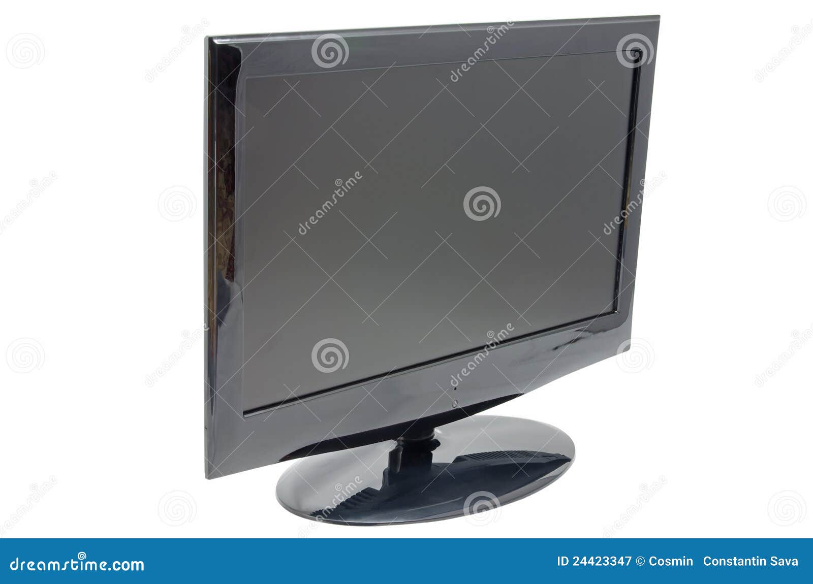 Led TV stock image. Image of electronic, media, white - 24423347