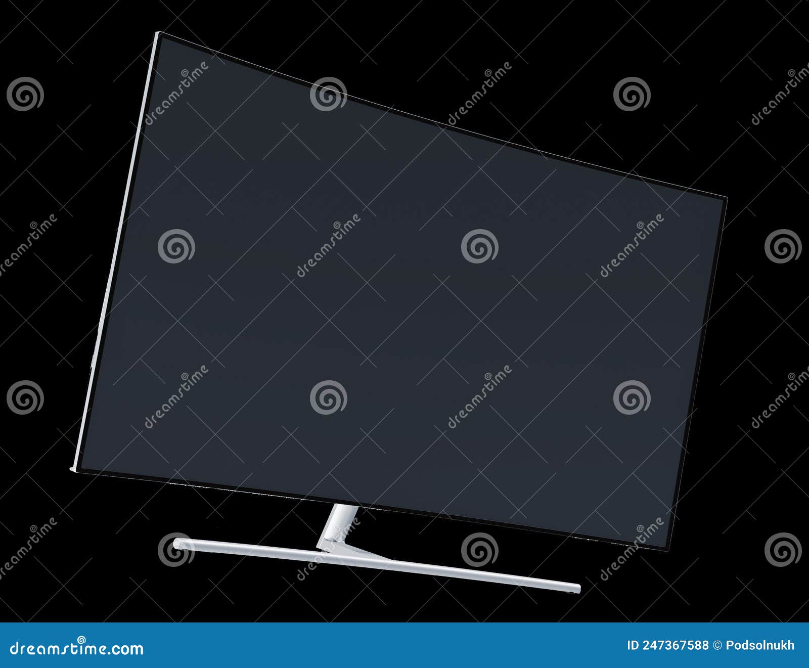 LED TV 3d model stock illustration. Illustration of isolated - 247367588