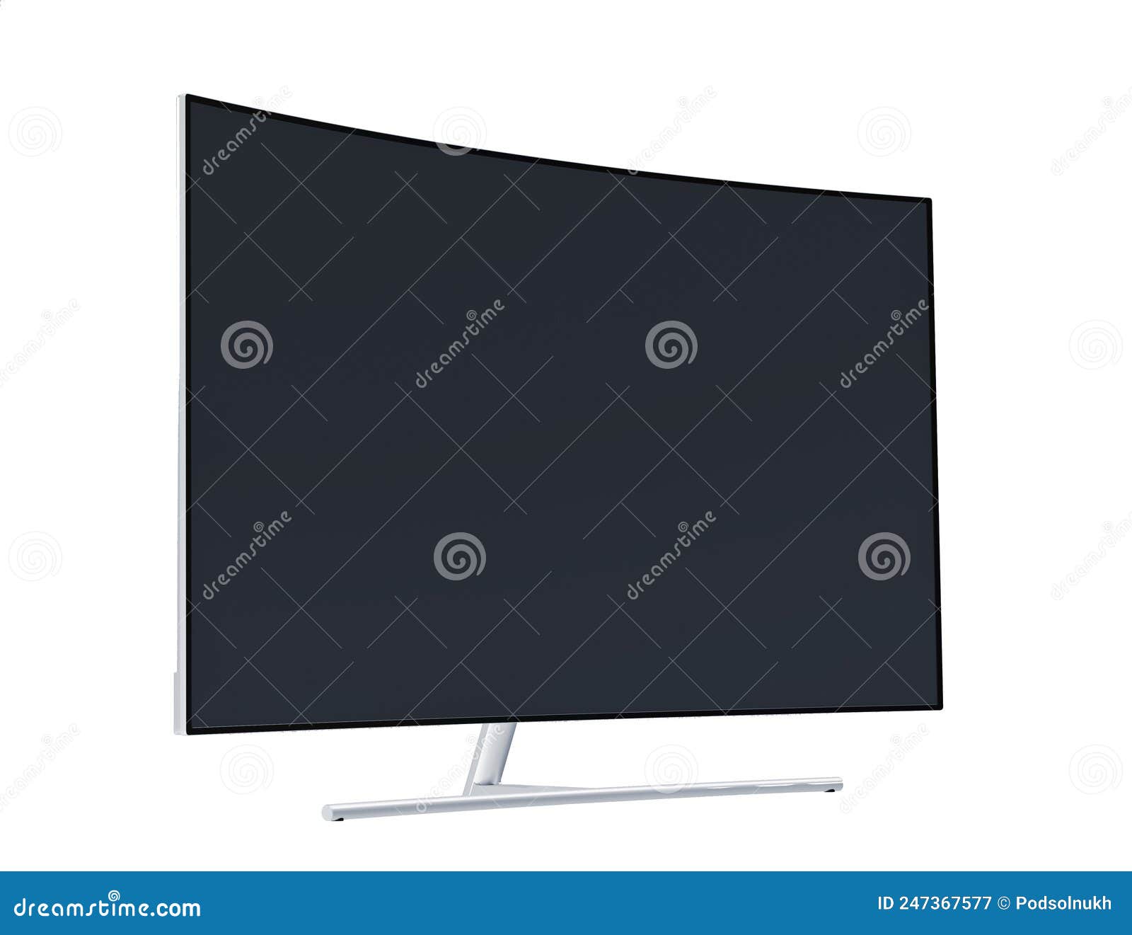 LED TV 3d model stock illustration. Illustration of modern - 247367577