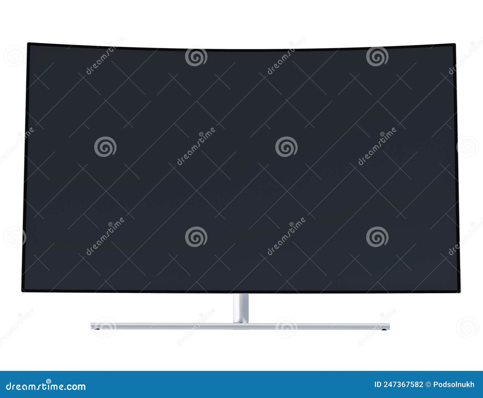 LED TV 3d model stock illustration. Illustration of home - 247367582
