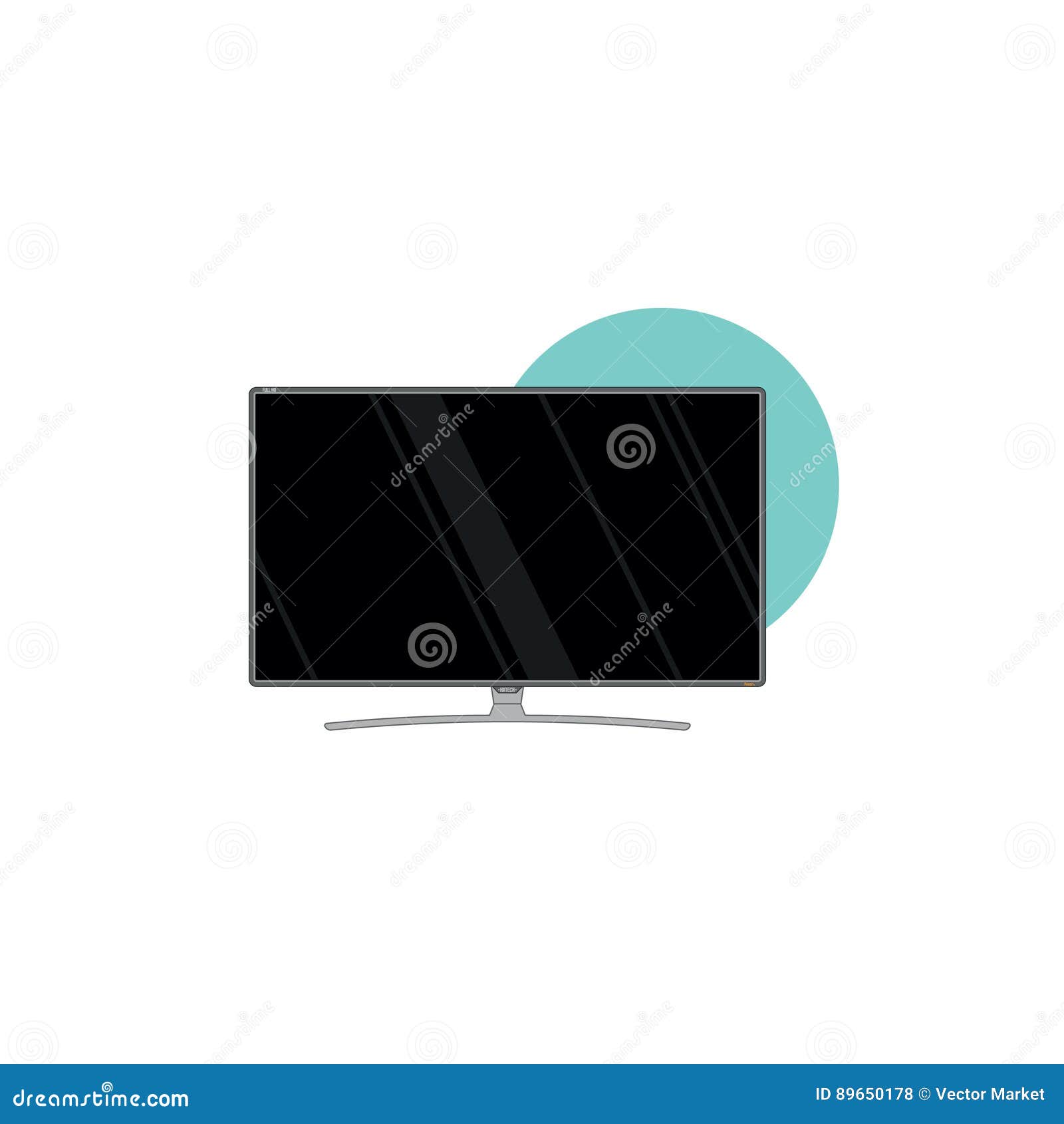 Led Tv Vector Design stock vector. Illustration of geometric - 89650178