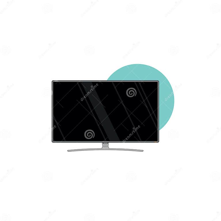 Led Tv Vector Design stock vector. Illustration of geometric - 89650178