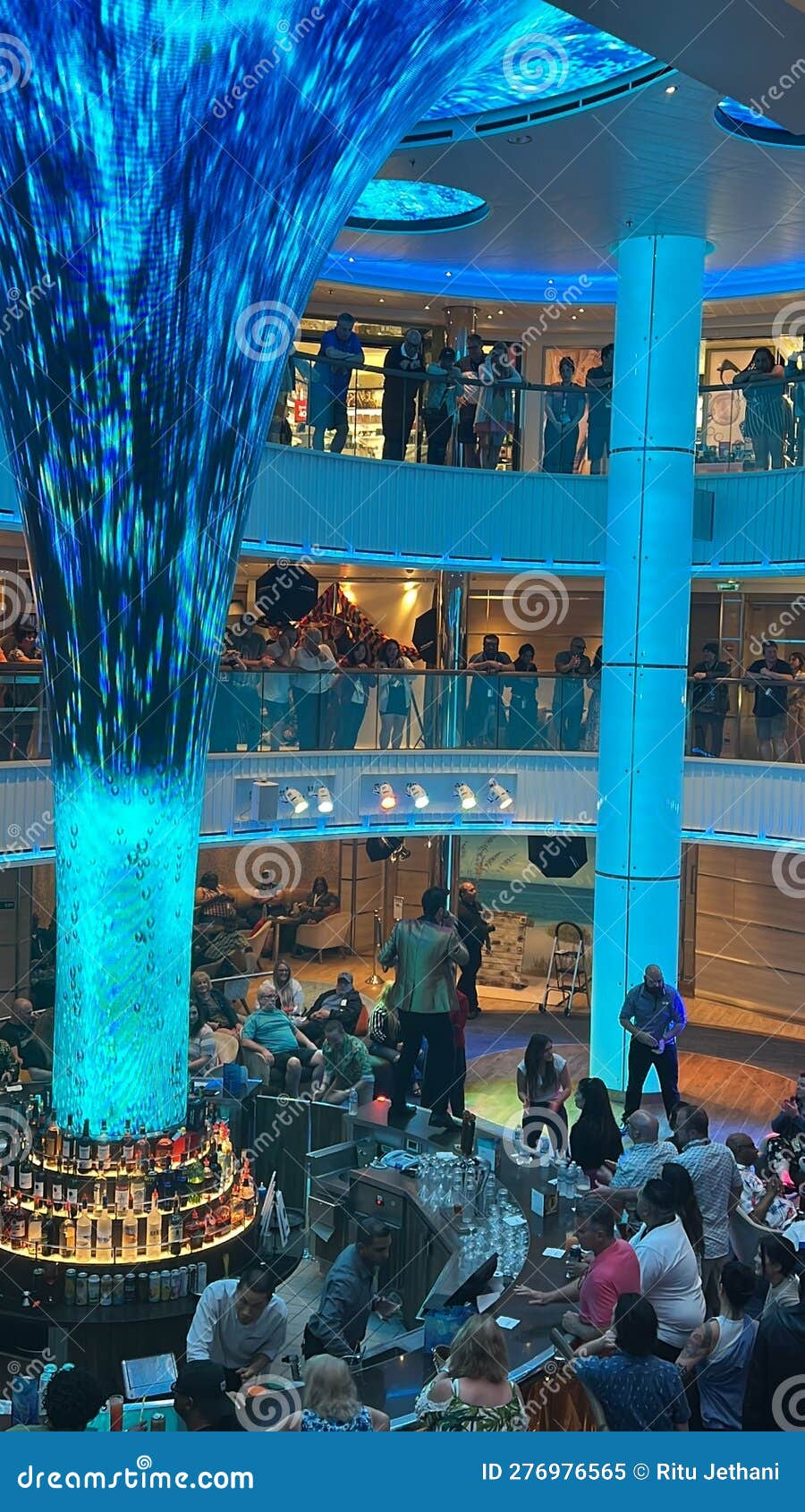 LED Video Screen Structure in the Atrium of the Carnival Panorama ...