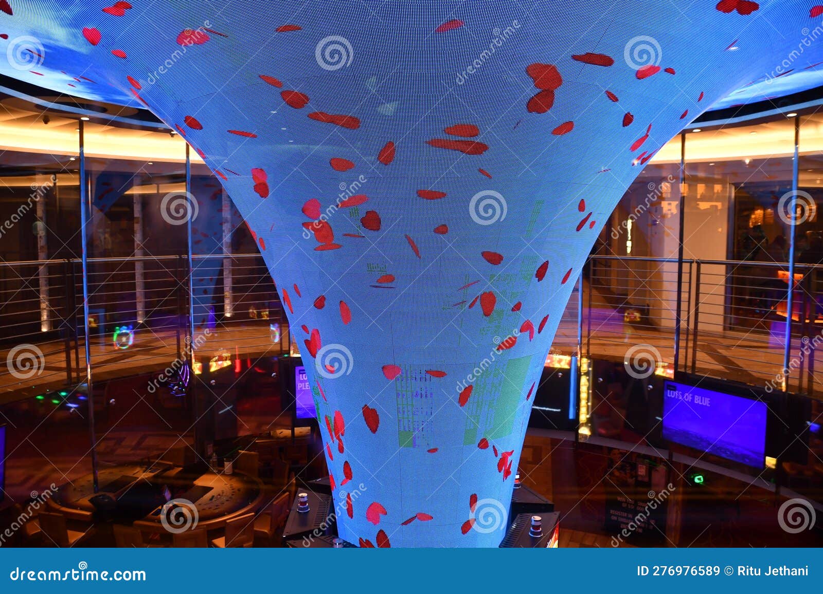LED Video Screen Structure in the Atrium of the Carnival Panorama ...