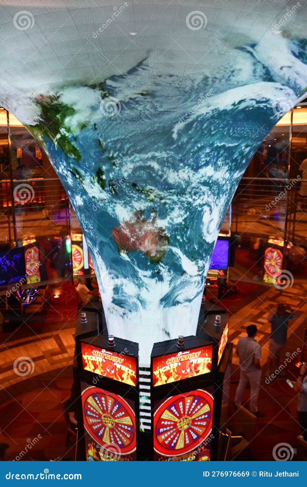 LED Video Screen Structure in the Atrium of the Carnival Panorama ...