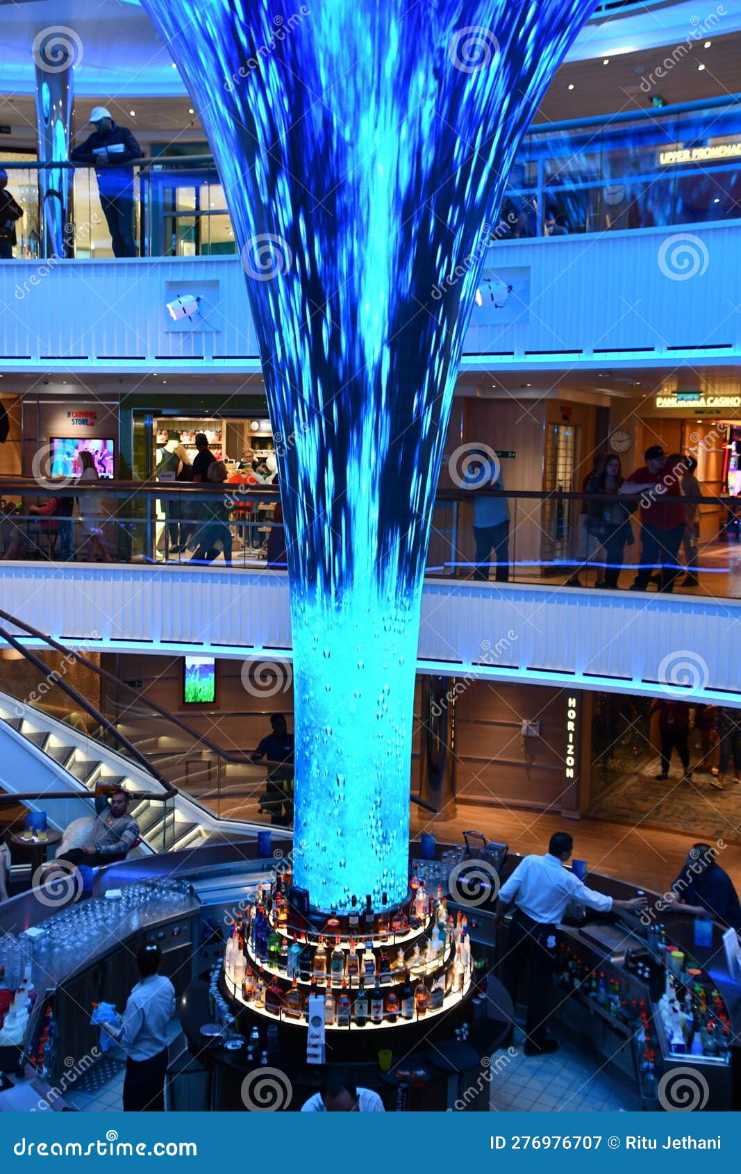 LED Video Screen Structure in the Atrium of the Carnival Panorama ...