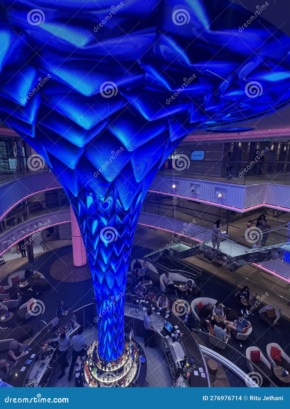 LED Video Screen Structure in the Atrium of the Carnival Panorama ...