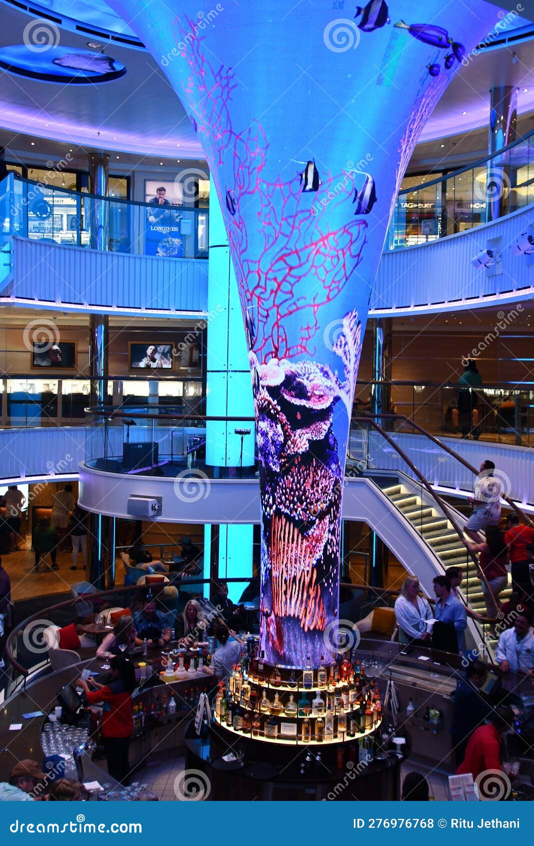 LED Video Screen Structure in the Atrium of the Carnival Panorama ...