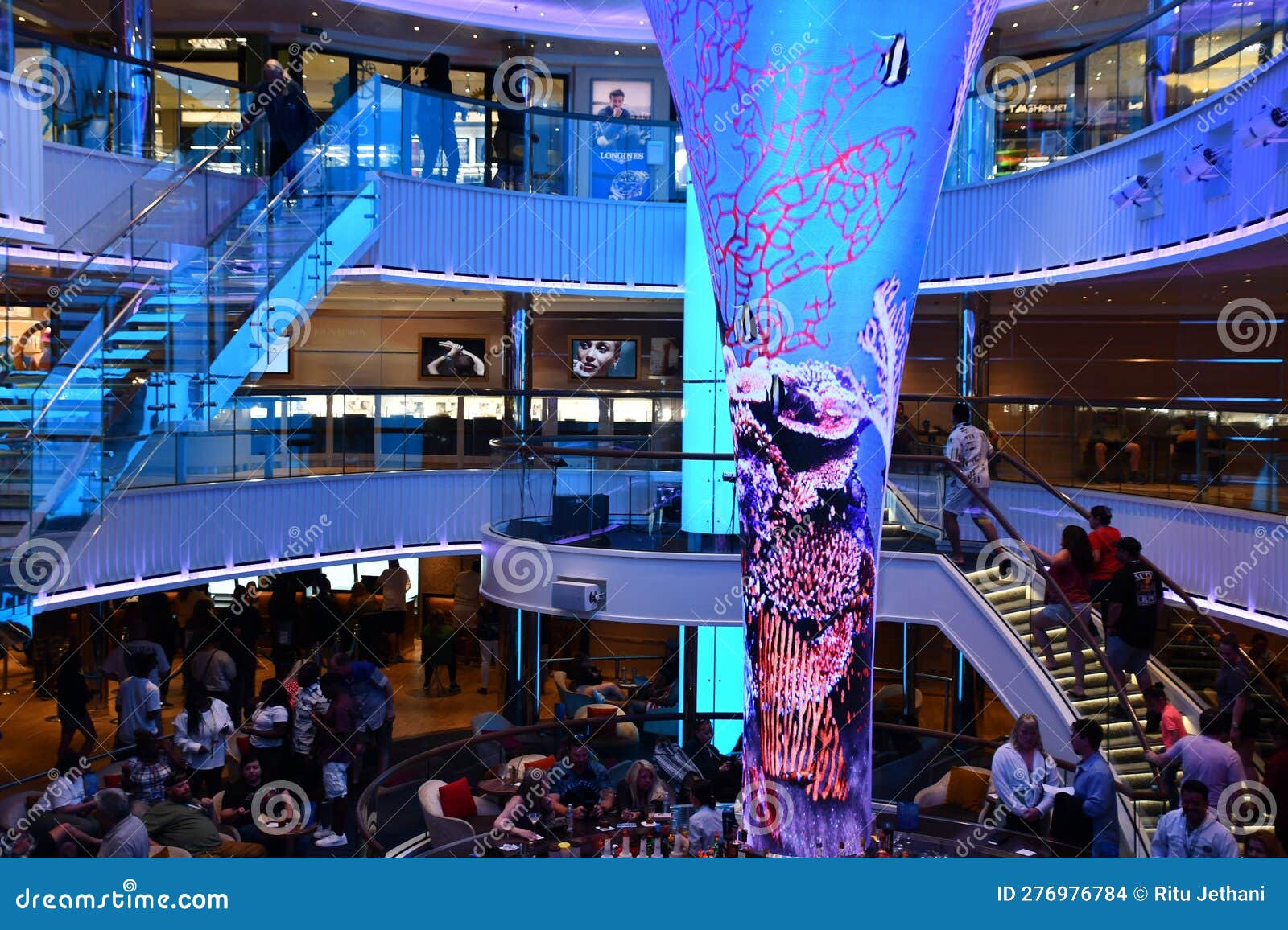 LED Video Screen Structure in the Atrium of the Carnival Panorama ...