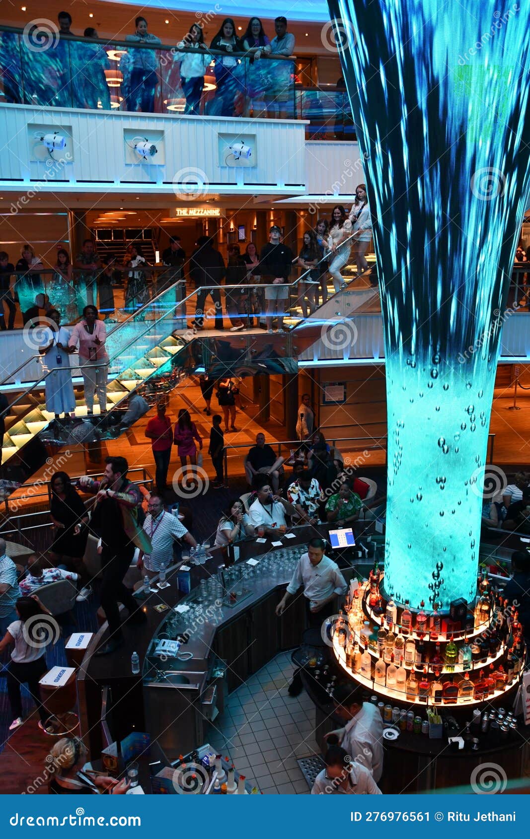 LED Video Screen Structure in the Atrium of the Carnival Panorama ...