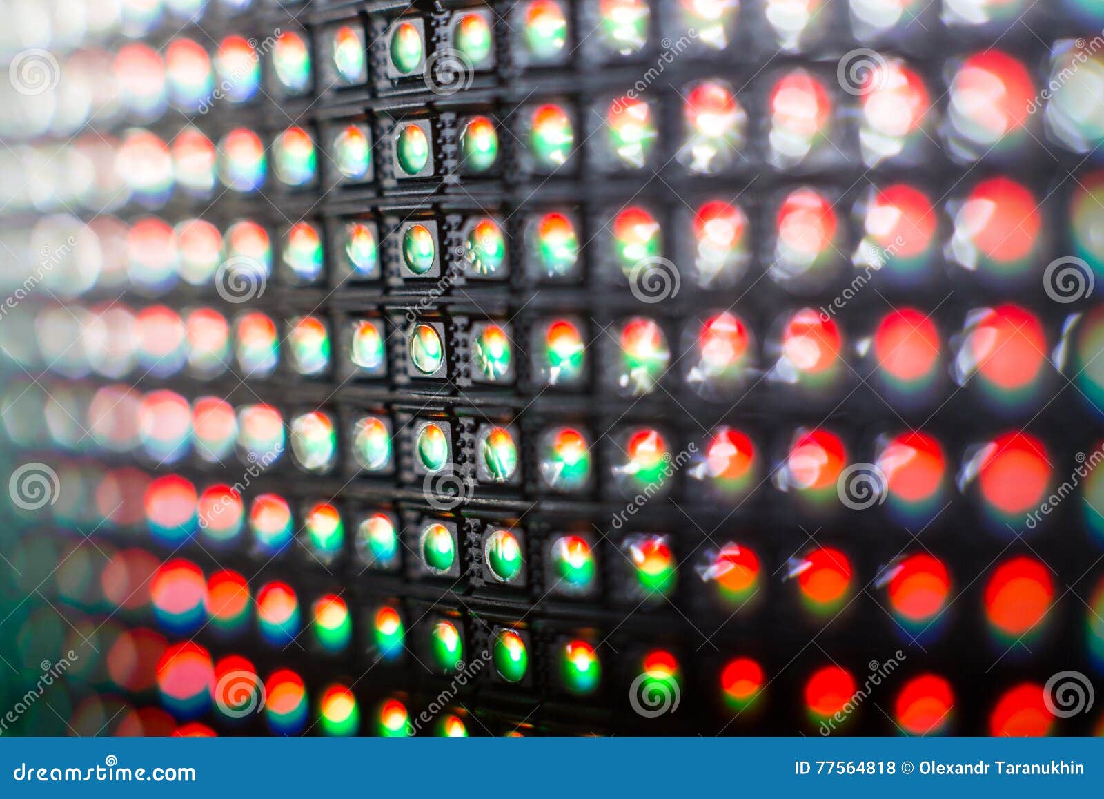 LED Video Wall with High Saturated Pattern Stock Photo - Image of light ...