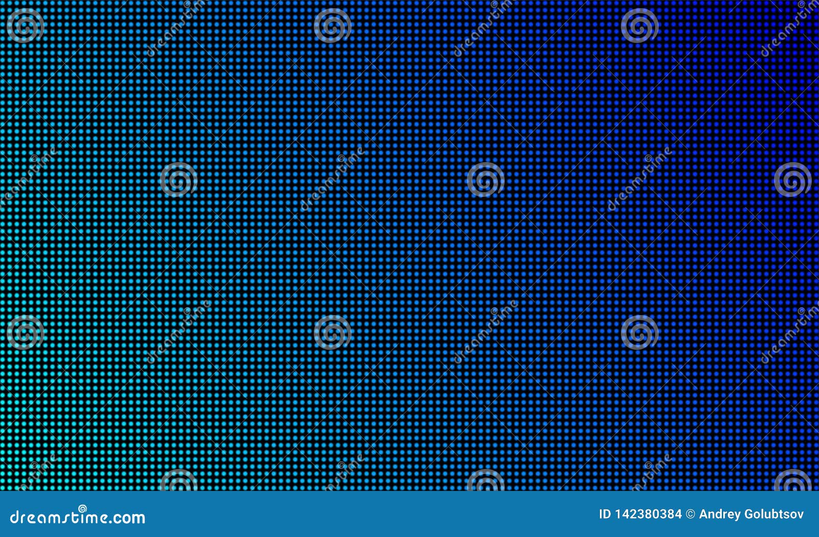LED Video Wall Screen Texture Background. Vector Blue Light LED ...