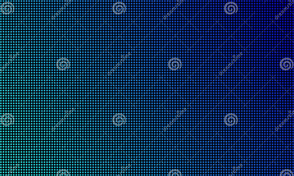 LED Video Wall Screen Texture Background. Vector Blue Light LED ...