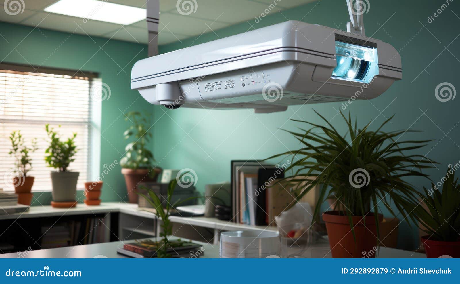 Led Wall Projector in Modern Operating Room Stock Illustration ...