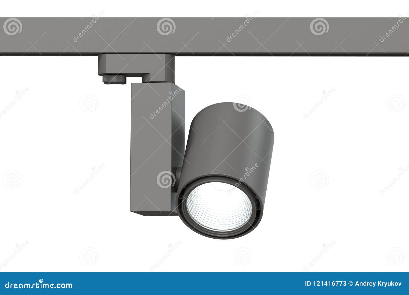 LED White Light for Lighting Exhibition Space and Shops. Isolate on ...