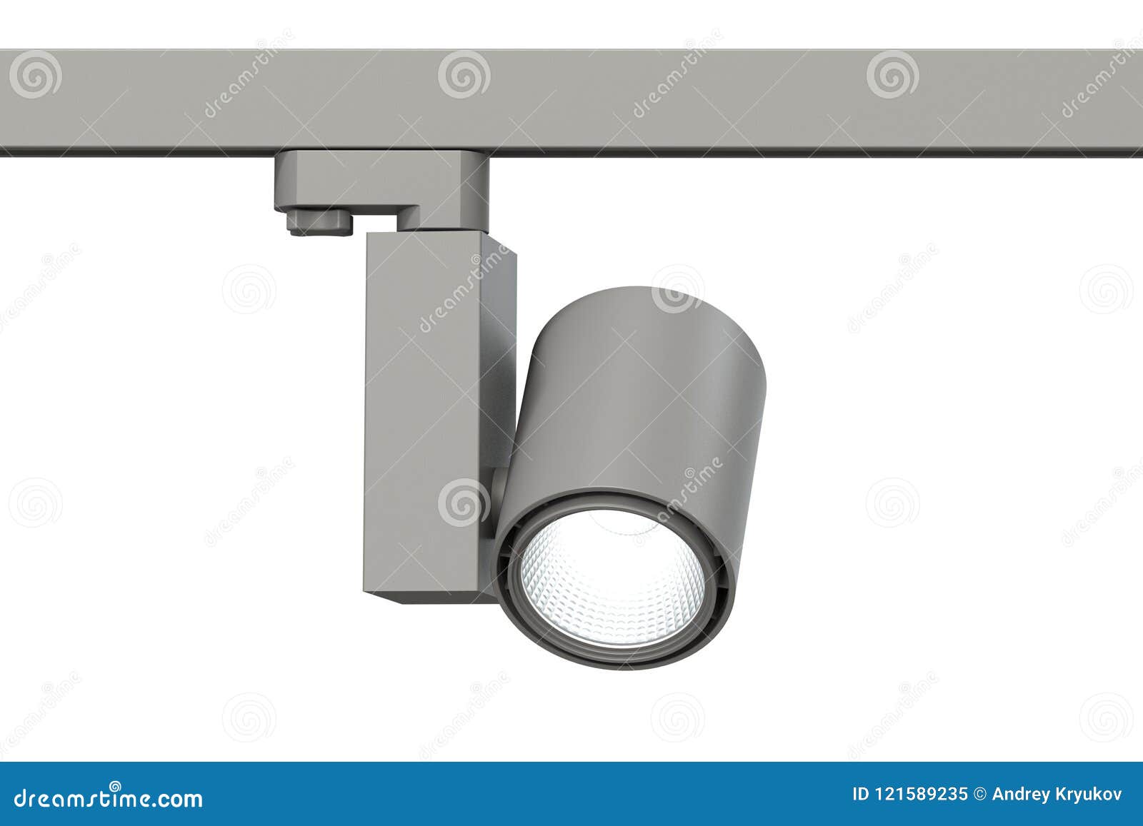 LED White Light for Lighting Exhibition Space and Shops. Isolate on ...