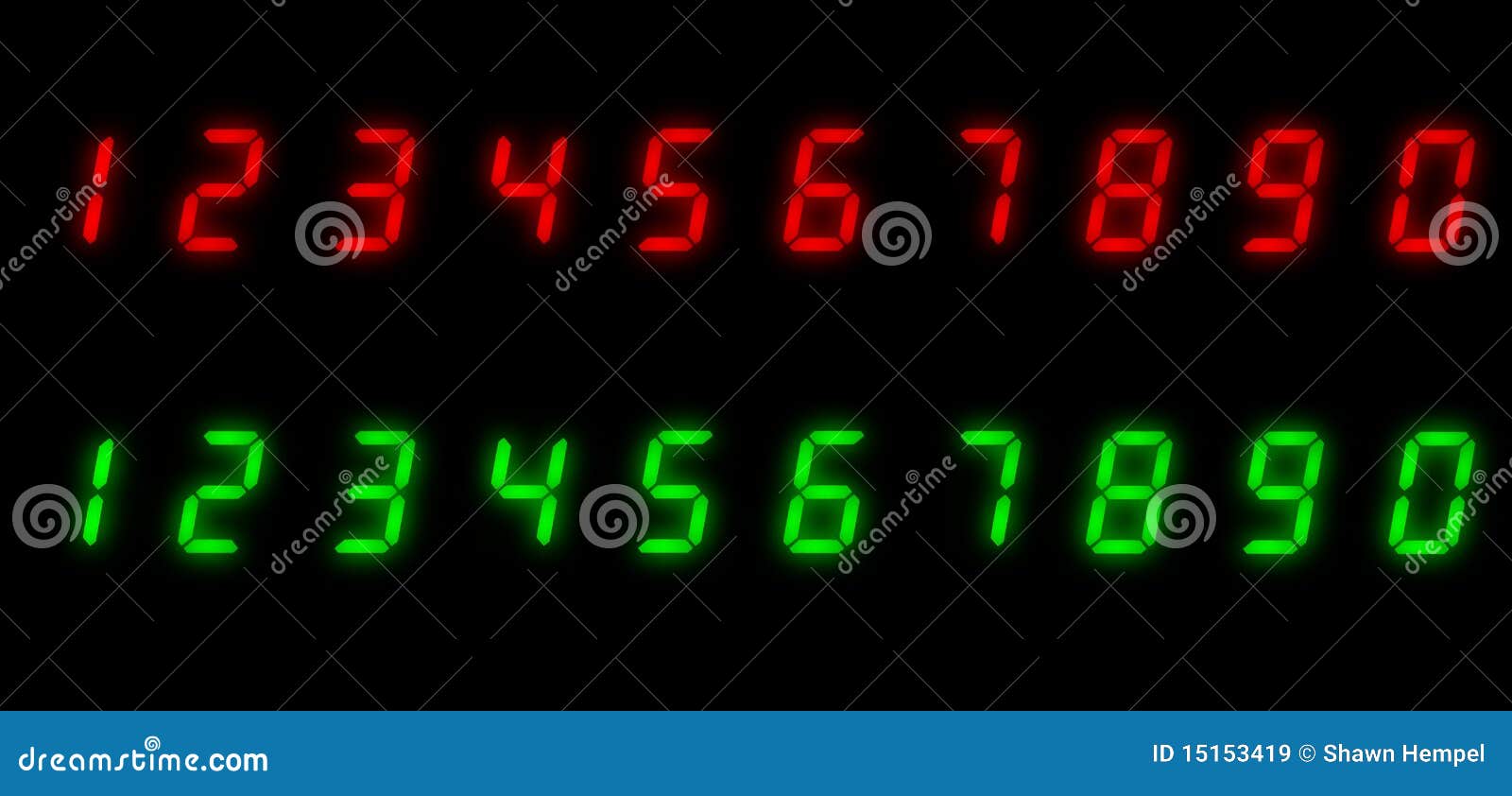 LED-Zahlen stockbild. Bild von bildschirm, stelle, leuchte - 15153419