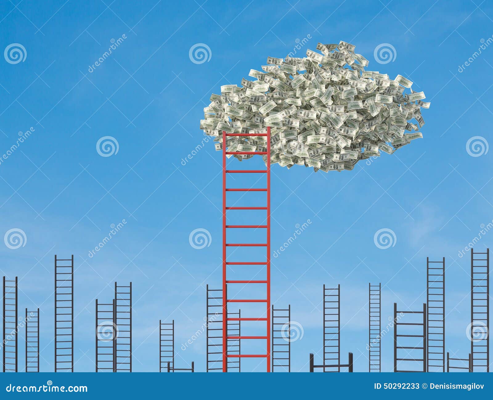 Ledder to dollar cloud stock image. Image of finance - 50292233
