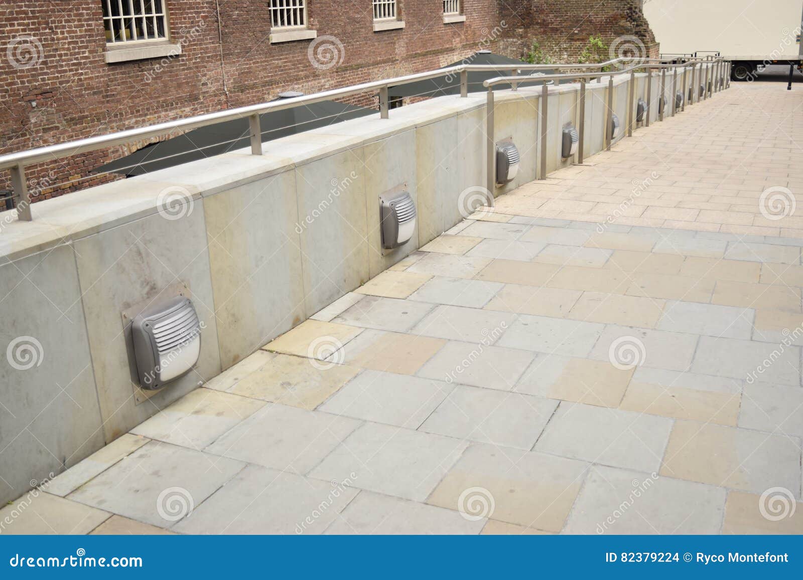 Ledge on a Outdoor Car Park Stock Photo - Image of overlooking, park ...