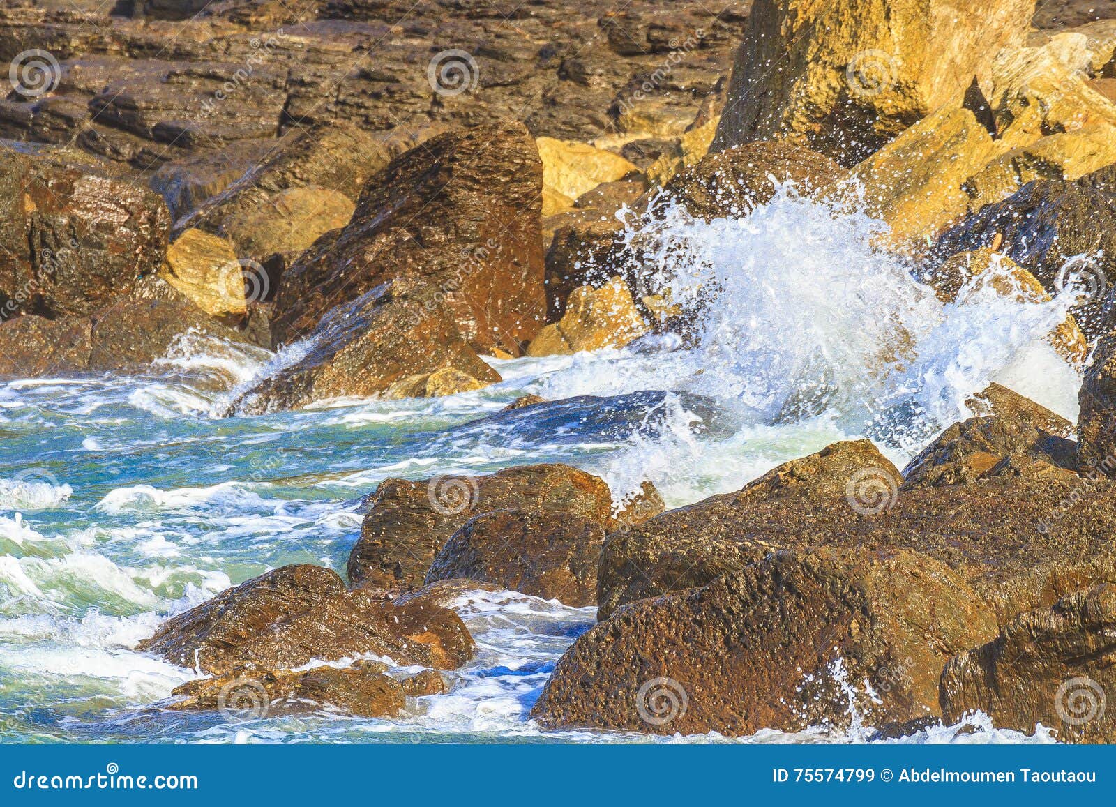 Ledge stock image. Image of blue, wave, yellow, natural - 75574799