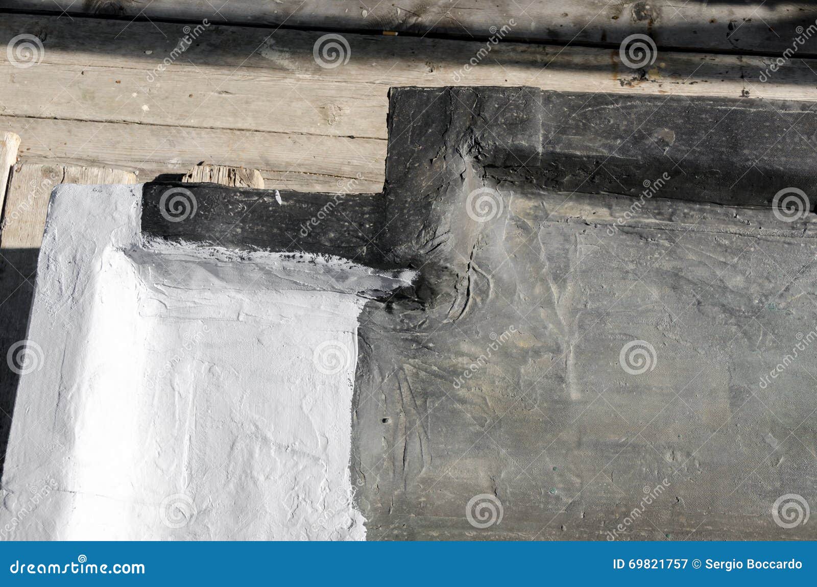 Ledge of a roof stock image. Image of cement, renovation - 69821757