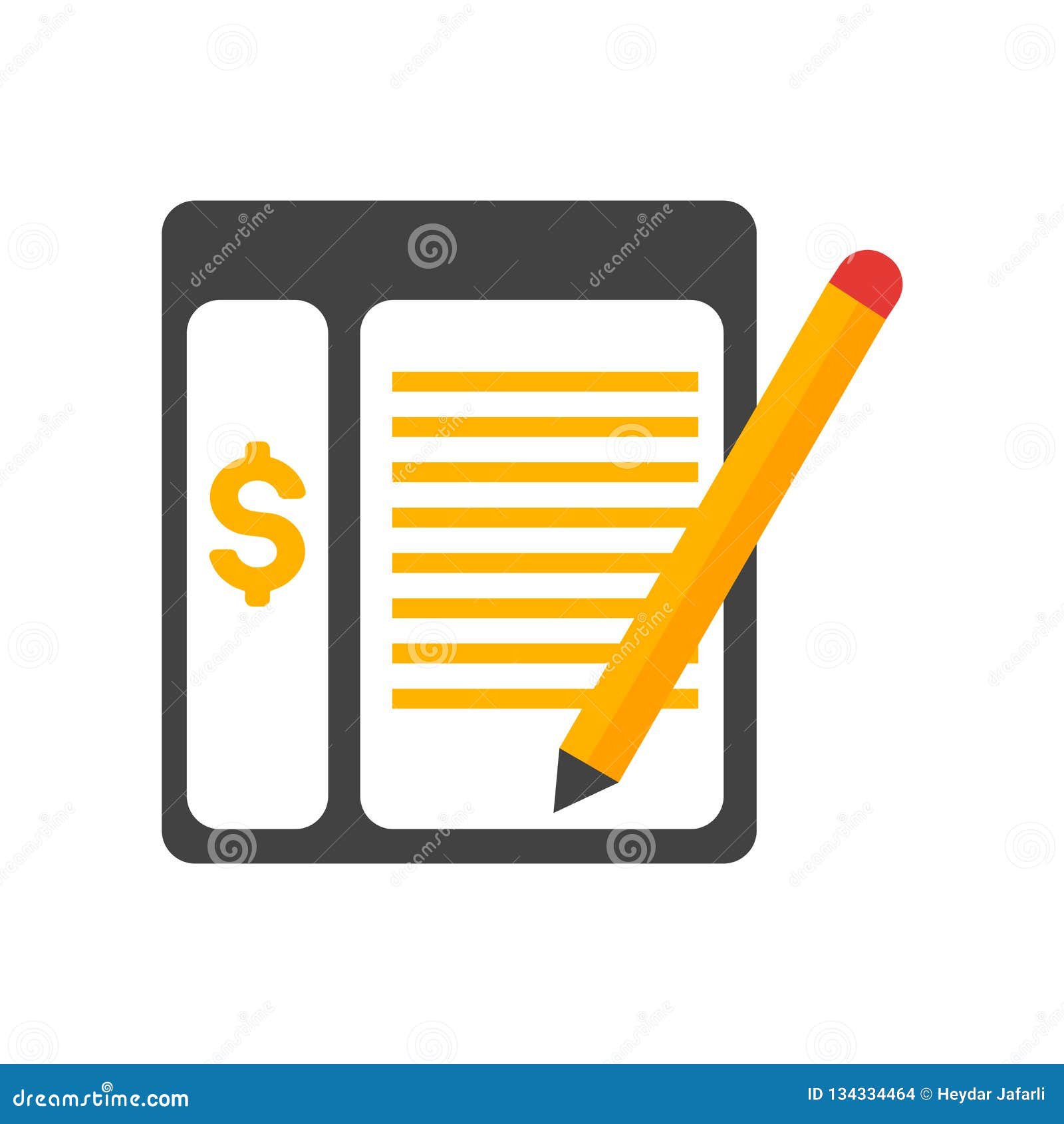 Ledger Icon Vector Sign and Symbol Isolated on White Background, Ledger ...