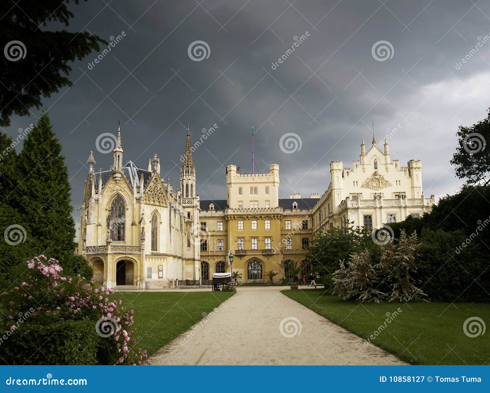 Lednice castle stock image. Image of republic, unesco - 10858127