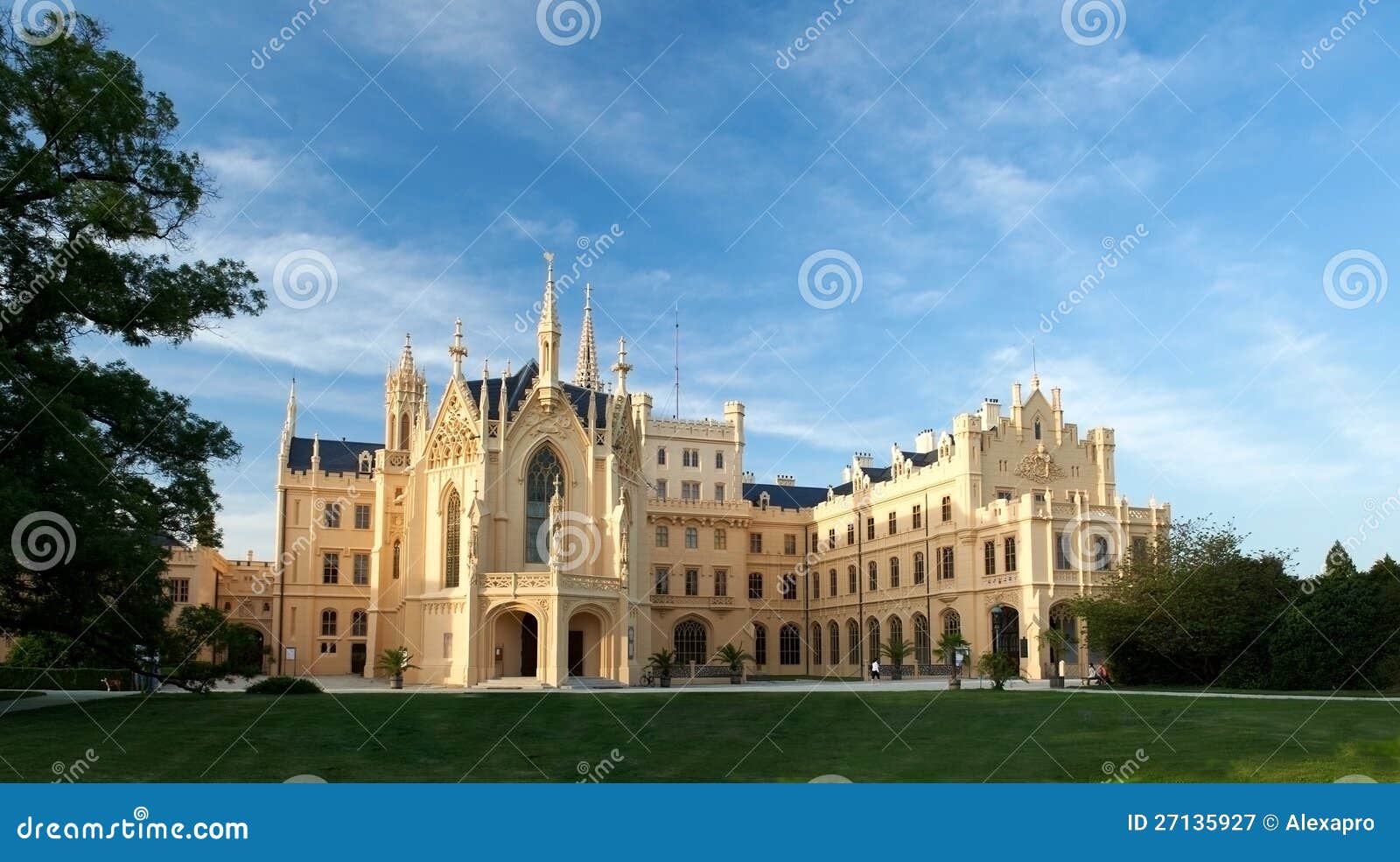 Lednice castle stock image. Image of neogothic, travel - 27135927