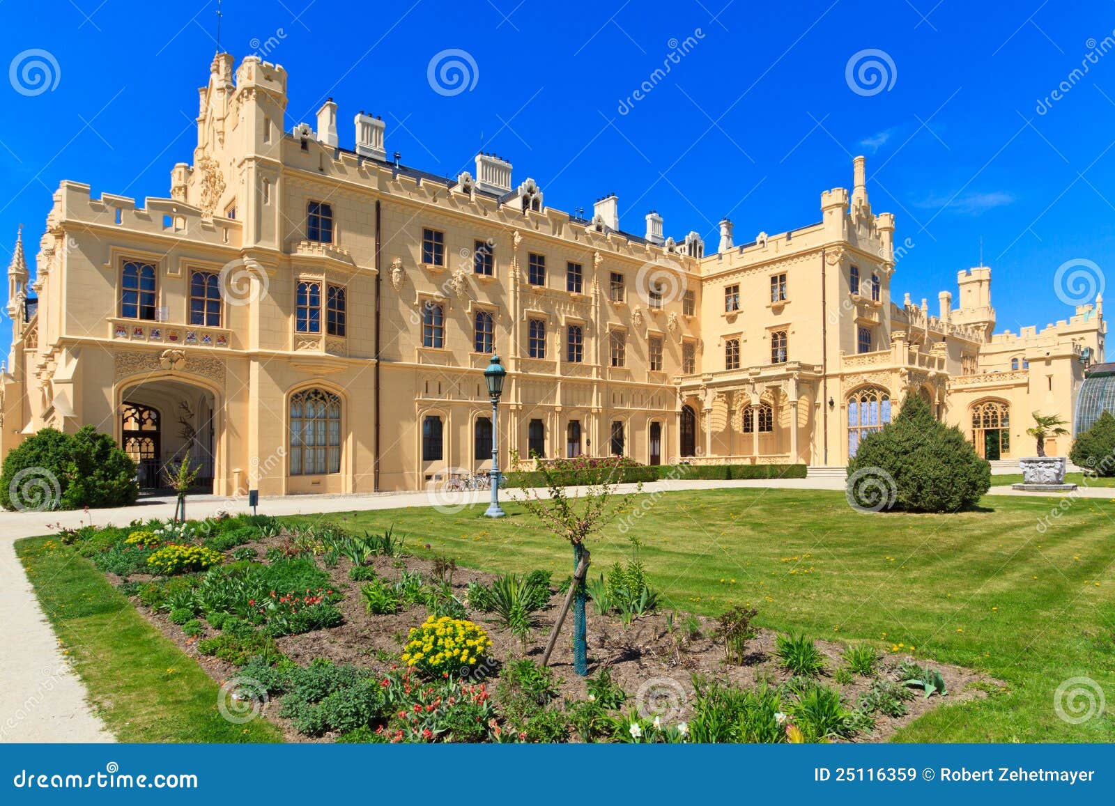 Lednice palace stock image. Image of castle, eisgrub - 25116359