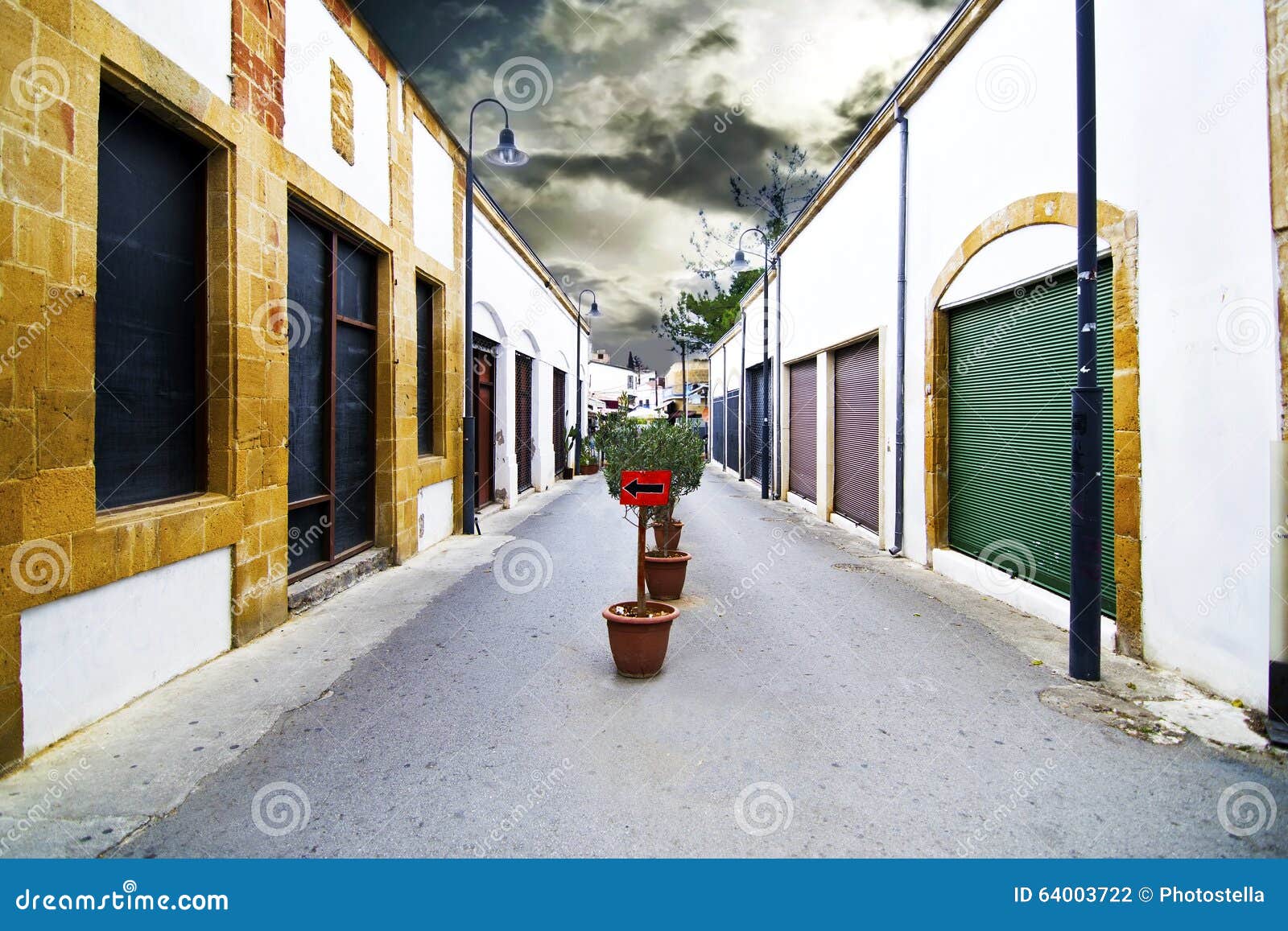 Ledras Street Nicosia Lefkosia Cyprus Stock Photo - Image of house ...