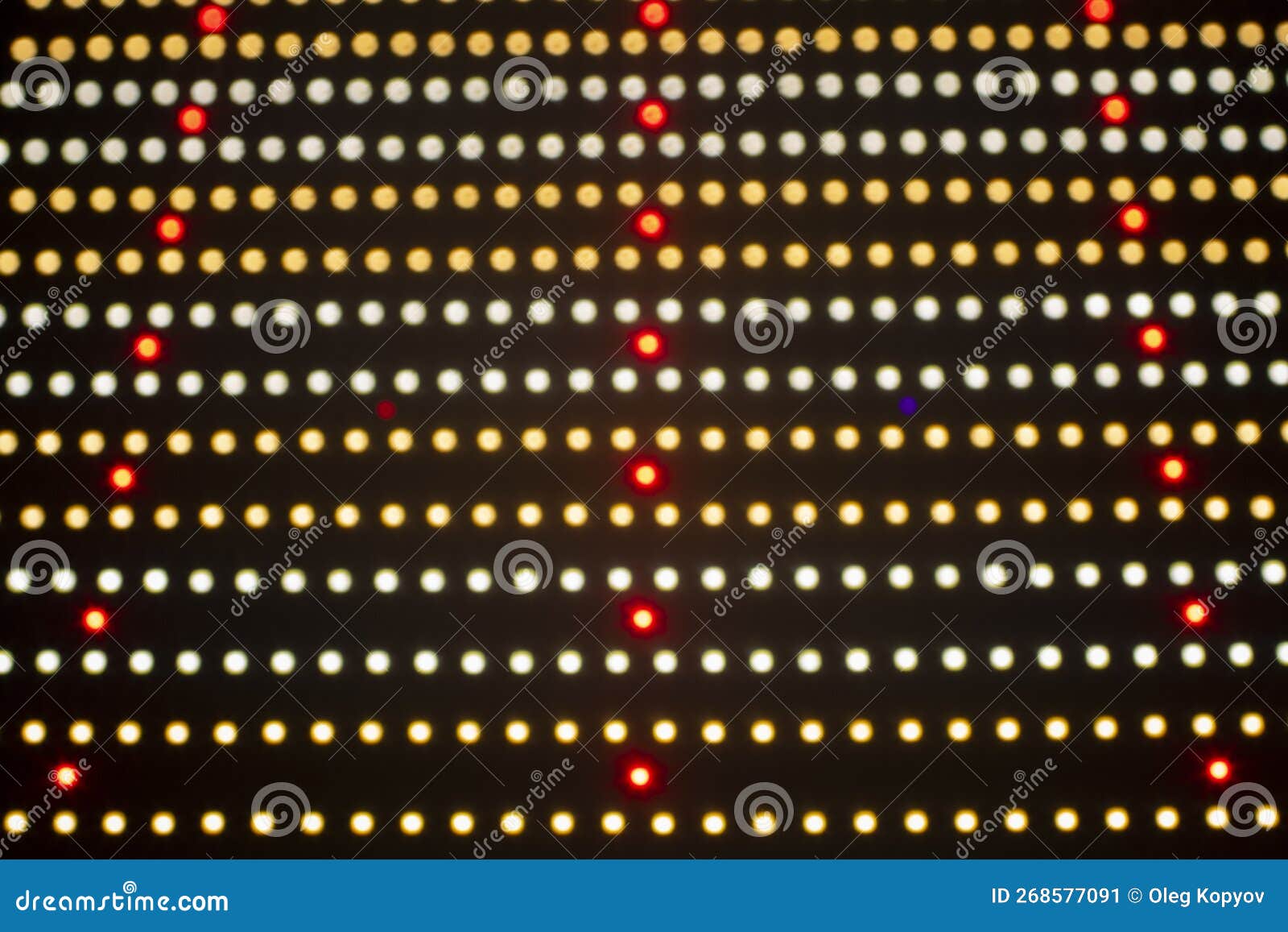 LEDs in Dark. Lights in Row. High Power Led Lamp Stock Image - Image of ...
