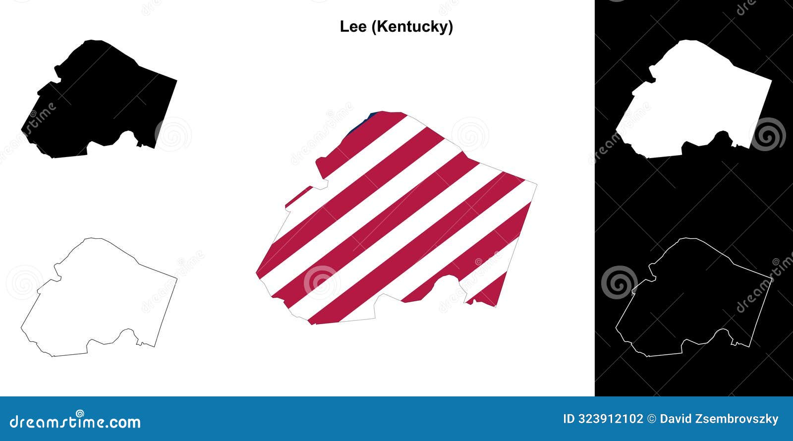 Lee outline map stock illustration. Illustration of detailed - 323912102