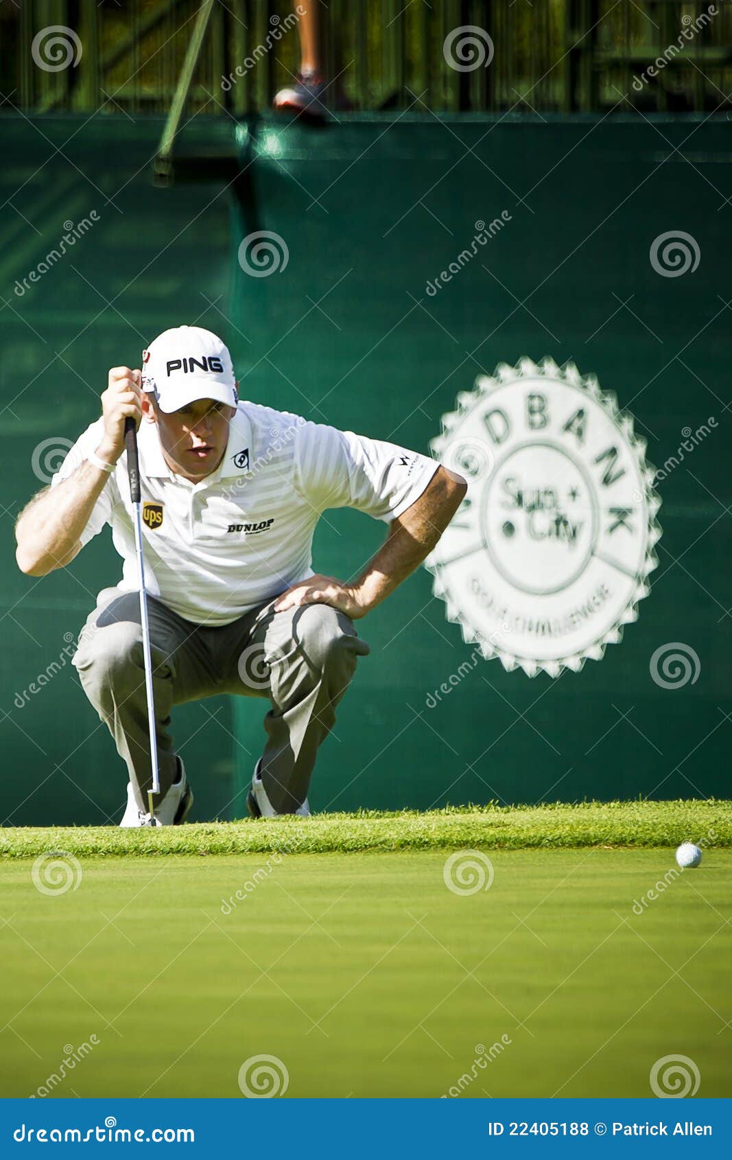 Lee Westwood Taking Aim editorial stock photo. Image of pose - 22405188