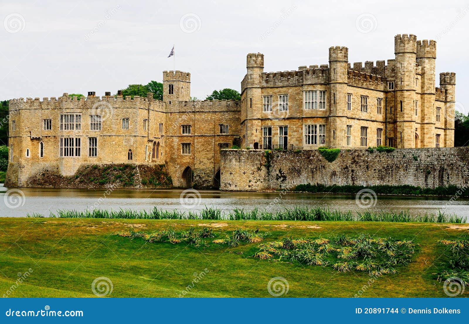 Leeds Castle, England stock photo. Image of brick, stone - 20891744