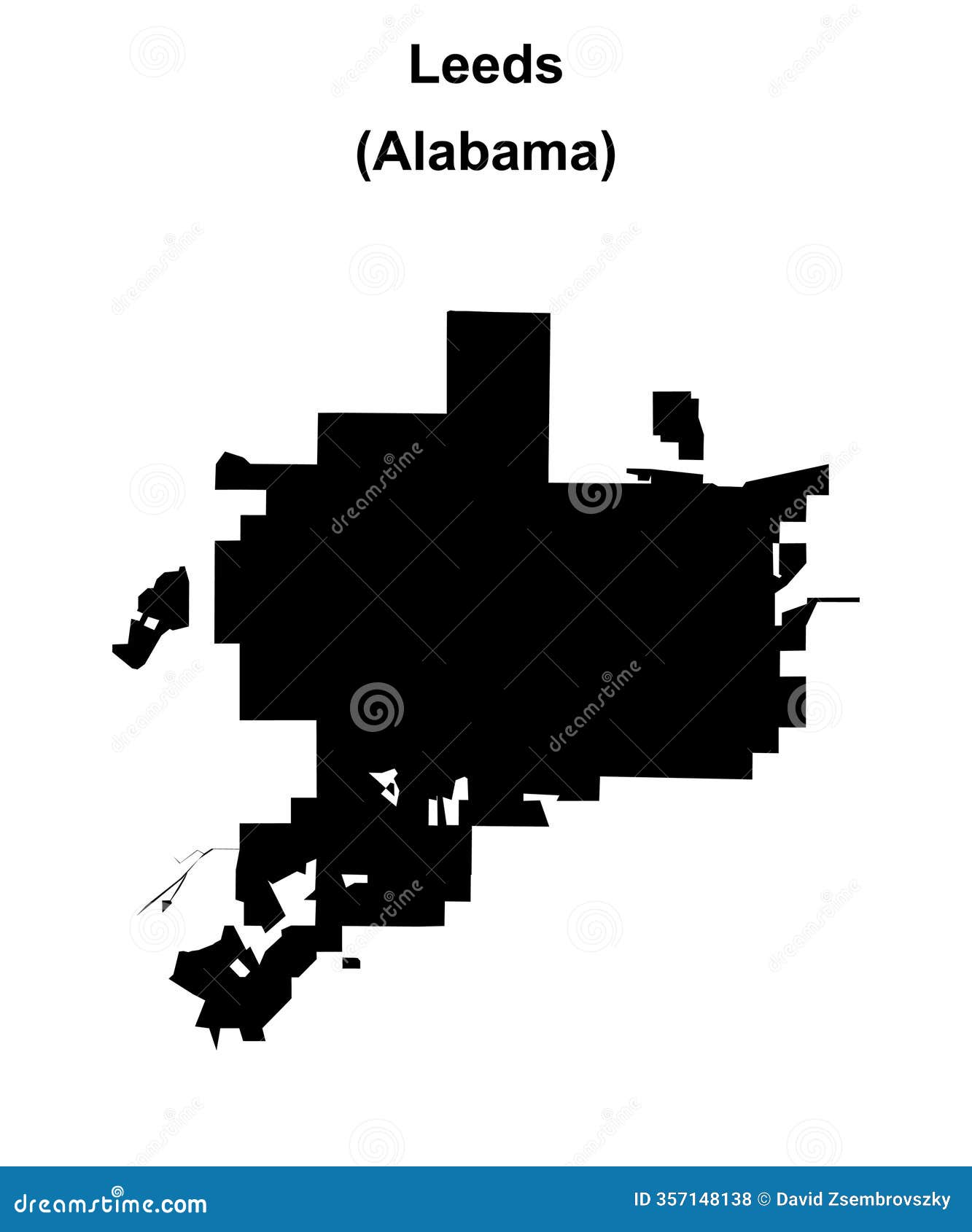 Leeds Outline Map Cartoon Vector | CartoonDealer.com #360362675