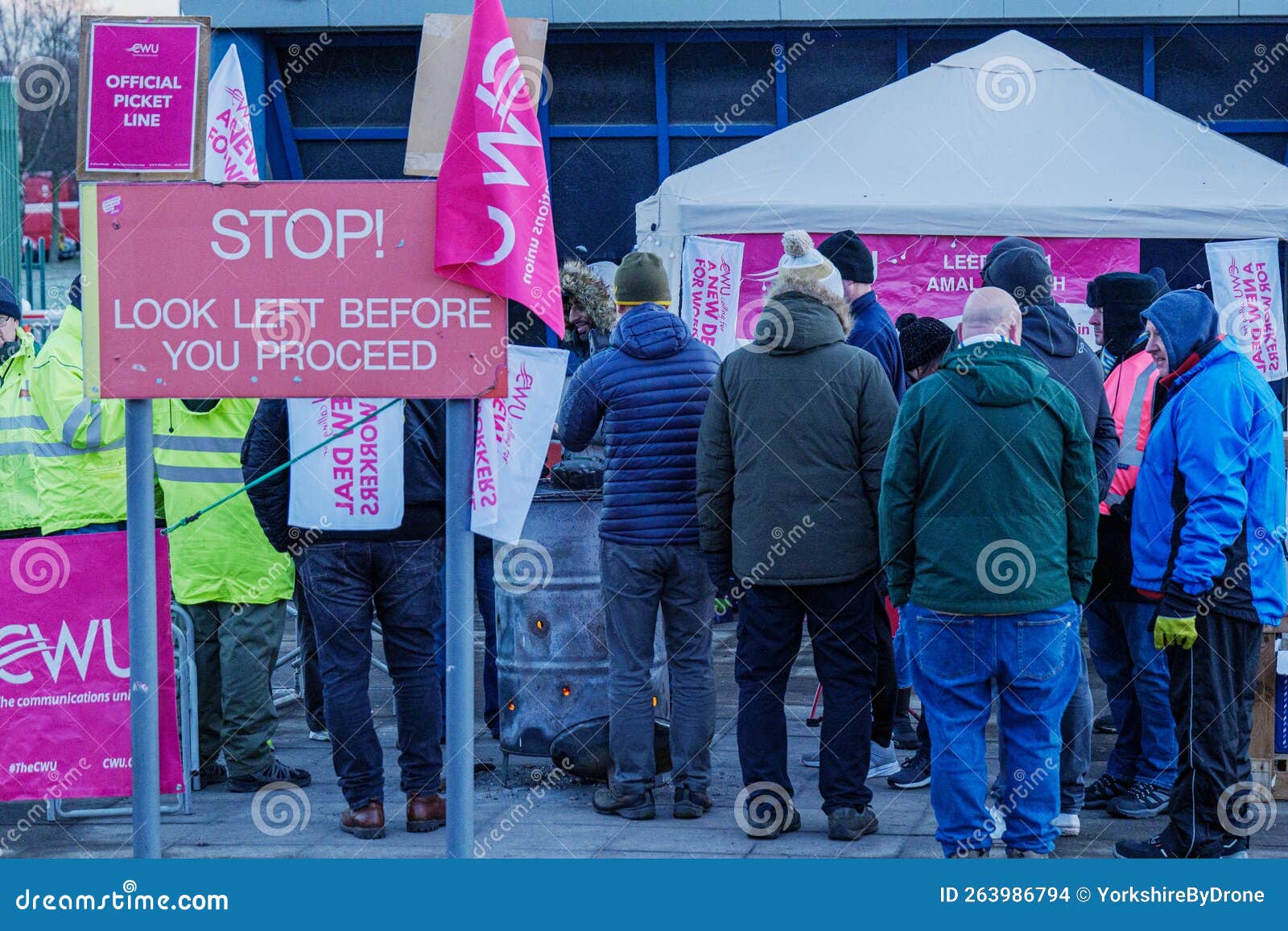 Royal Mail Strike Picket Line at Leeds Mail Centre, Leeds, UK Editorial ... Royal Mail Strike Picket Line at Leeds Mail Centre, Leeds, UK Editorial ...