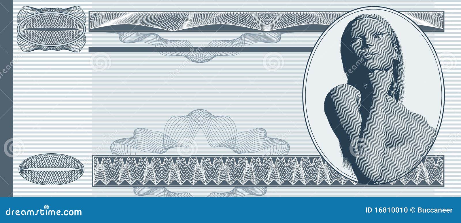 Leeg bankbiljet vector illustratie. Illustration of geld - 16810010