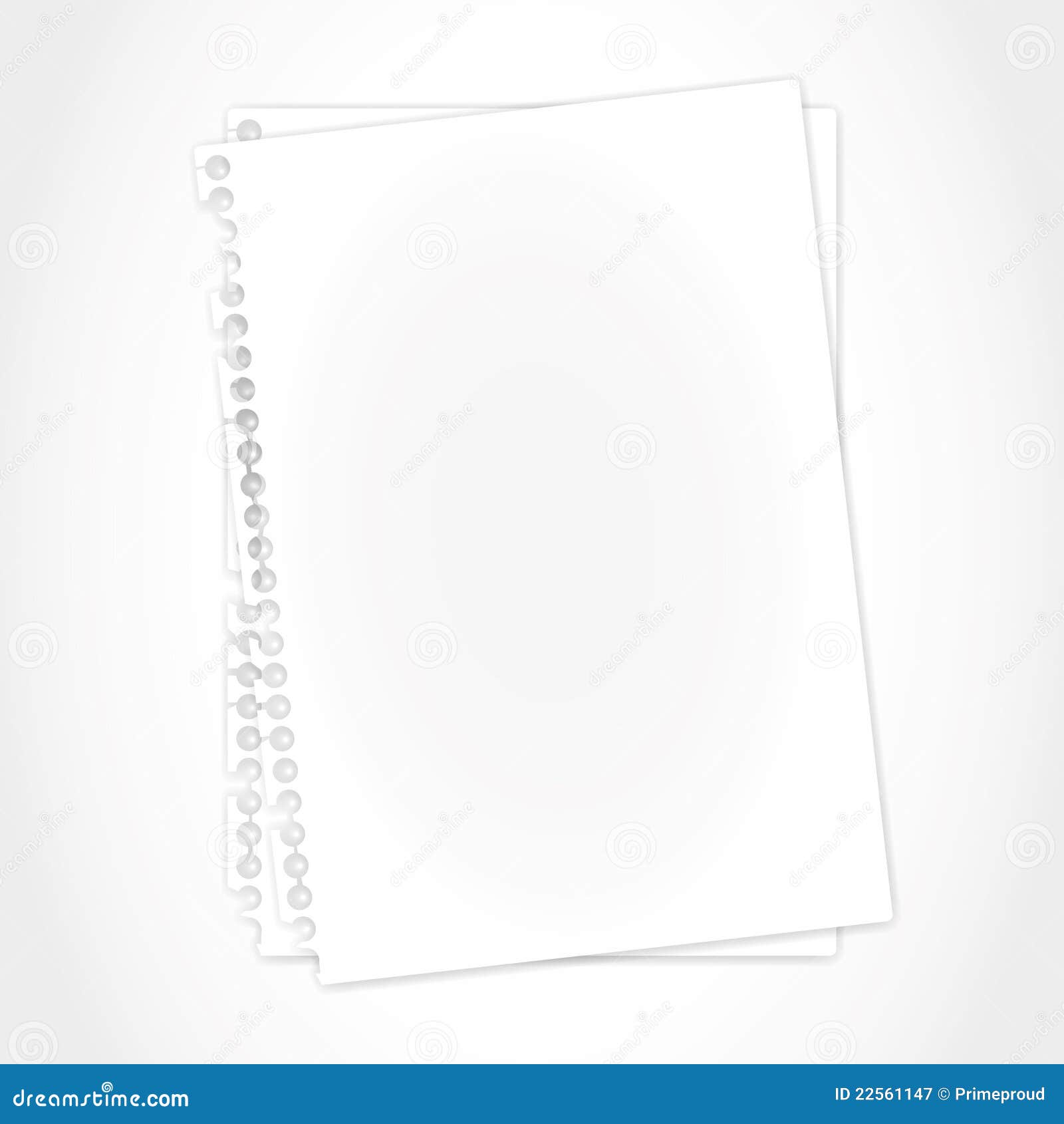 Leeg document blad vector illustratie. Illustration of notitieboekje ...