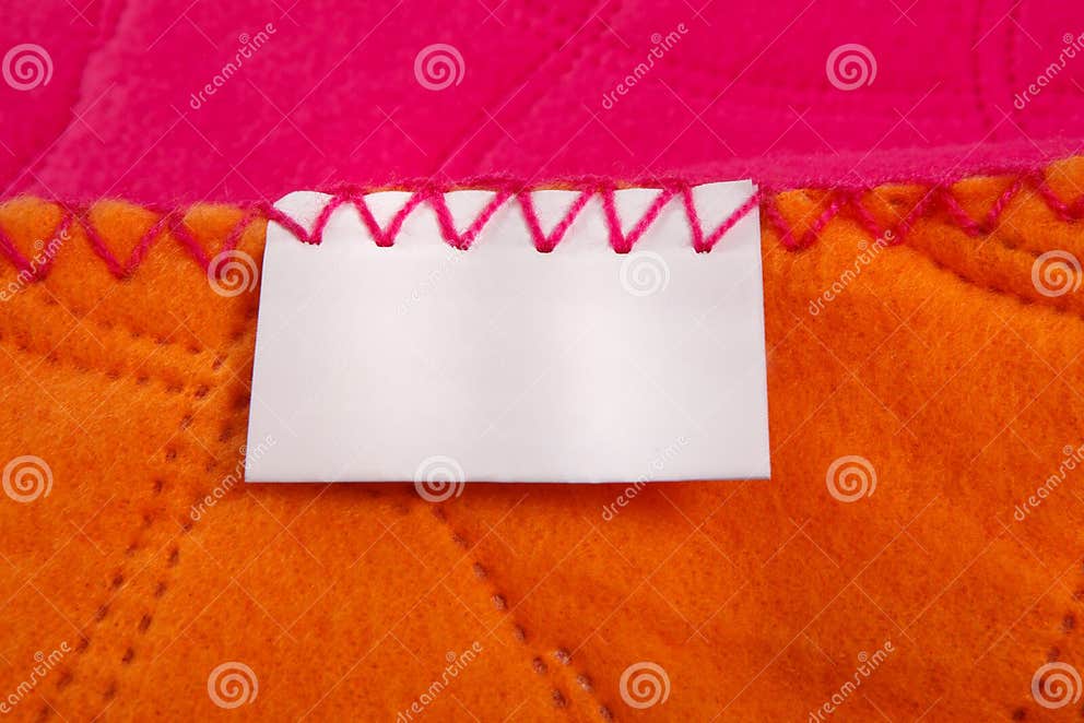 Leeg etiket stock afbeelding. Image of leeg, katoen, materiaal - 27127725